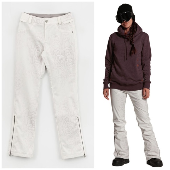 Volcom | Pants & Jumpsuits | Volcom Battle Stretch Womens Bone Snake ...